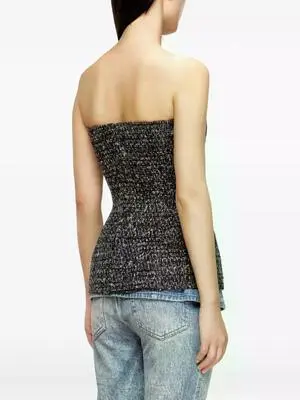 DIESEL® T-orset Tweed Top - Grey