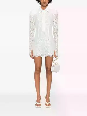 ROWEN ROSE Long-sleeve Lace Mini Dress