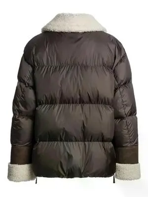 PARAJUMPERS Quilted Shearling-trimmed Puffer Jacket