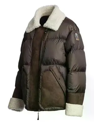 PARAJUMPERS Quilted Shearling-trimmed Puffer Jacket