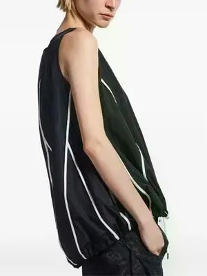 High Paneled Sleeveless Top