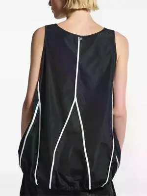 High Paneled Sleeveless Top