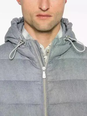 Eleventy Quilted Hooded Jacket