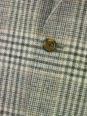 LARDINI Checked-pattern Single-button Blazer