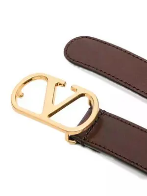 Valentino Garavani Vlogo Braided Leather Belt