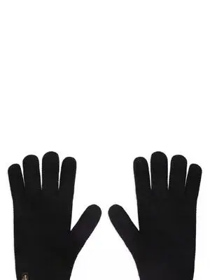 MOORER Knitted Gloves - Black