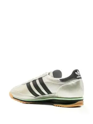 Adidas Sl 72 Og Three-stripe Metallic-leather Sneakers - Silver