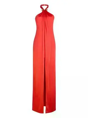 Sleeveless Halterneck Maxi Dress