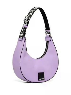 Karl Lagerfeld Half-moon Zipped Shoulder Bag - Purple