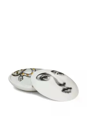 FORNASETTI Face-print Round Box