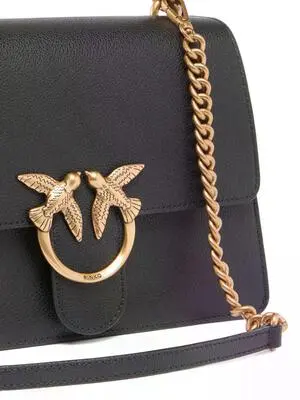 Pinko Love Birds Calfskin Tote