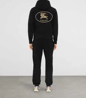 Burberry Cotton Knight Stamp Sweatpants - Black