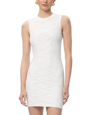 Herve Leger The Julie Dress - Alabaster