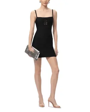 Herve Leger The Emerson Mini Dress - Black