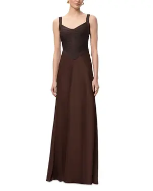 Herve Leger The Samantha Gown - Walnut