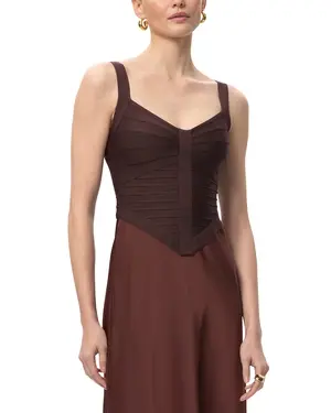 Herve Leger The Samantha Gown - Walnut