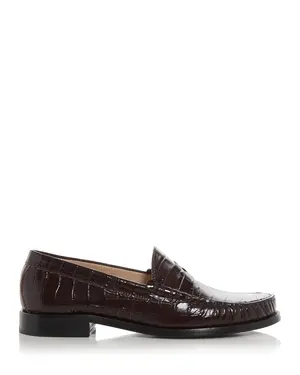 STUART WEITZMAN Embossed Loafers