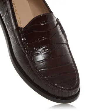 STUART WEITZMAN Embossed Loafers