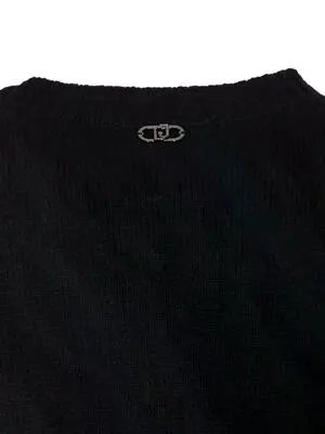 Liu Jo Crew Neck Cut-out Long Sleeve Sweater