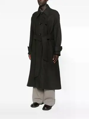 AMI Paris Virgin Wool Single-breasted Coat