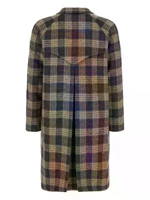 KIRED Checked Wool Reversible Coat