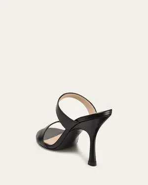 STUART WEITZMAN Nudist Leather Slide Sandals - Black