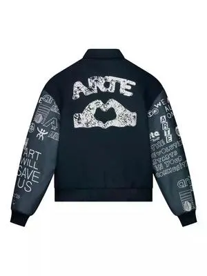 ARTE ANTWERP Wool Blend Bomber Jacket