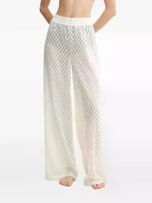 Melissa Odabash Crochet-pattern Trousers