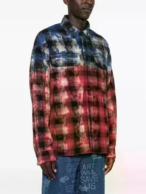 Palm Angels Checked Shirt - Red