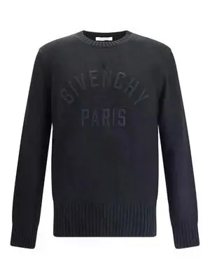 Givenchy Embossed-logo Crew-neck Sweater