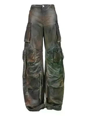 Attico Multi-pocket Palazzo Pants - Grey