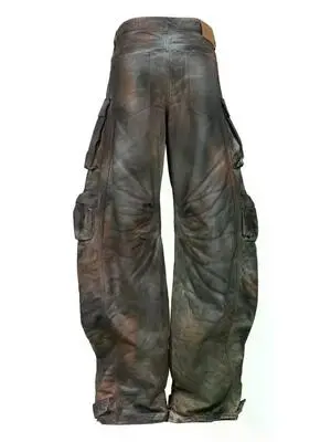 Attico Multi-pocket Palazzo Pants - Grey