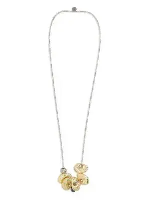 MARIA CALDERARA Textured-beads Chain Necklace - Gold