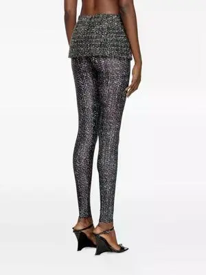 DIESEL® P-hour Textured-panelled Leggings