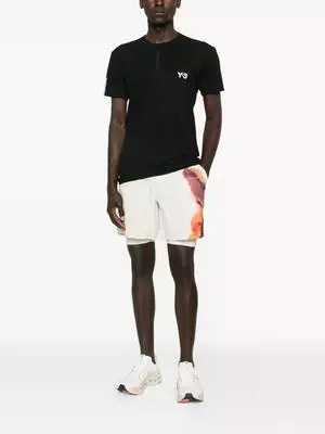 Y3 Abstract-print Performance Shorts