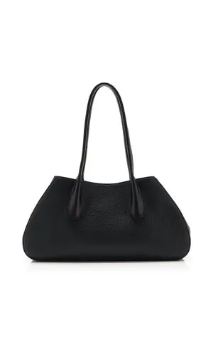 THE ROW Alger Leather Shoulder Bag - Black