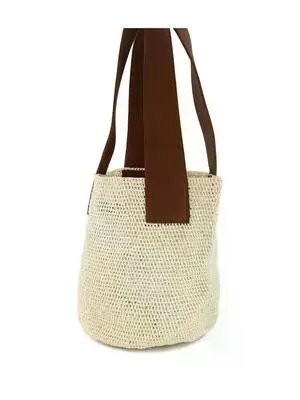 SENSI STUDIO Mini El Varejo Woven Straw Shoulder Bag - Neutrals