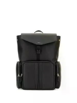 Bally Zaini Flap-pocket Backpack - Black