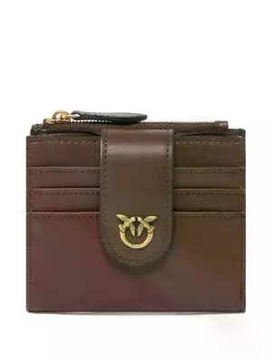 Pinko Leather Flap Wallet - Brown