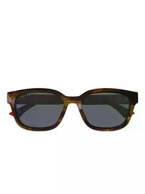 Gucci Square-frame Tinted Sunglasses - Brown