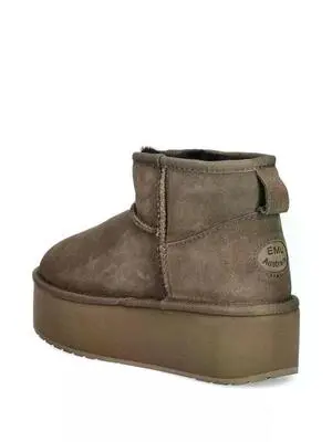 EMU AUSTRALIA Platform Suede Ankle Boots - Brown