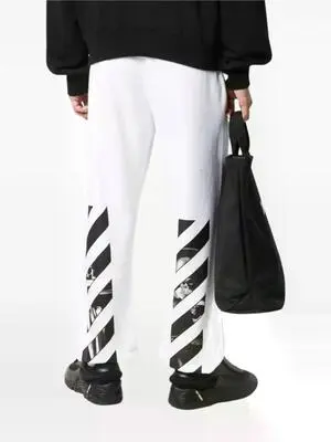 Off-White Diagonal Helvetica Track Pants