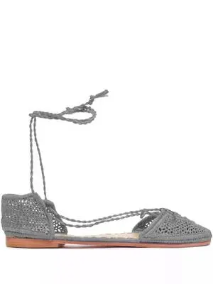 Slo_hand_made Lace Up Flats For Women