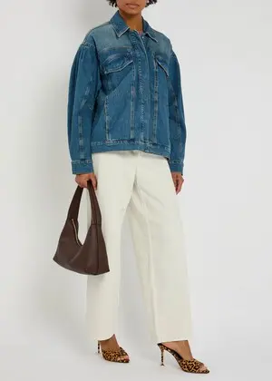 Good American Paneled Stretch-denim Jacket