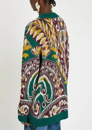 Etro Patterned Wool-blend Jumper - Multi Print