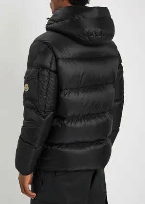 Moncler Quilted Hooded Shell Jacket - Black