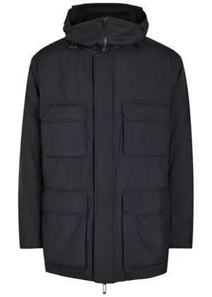 Emporio Armani Travel Hooded Nylon Jacket - Navy