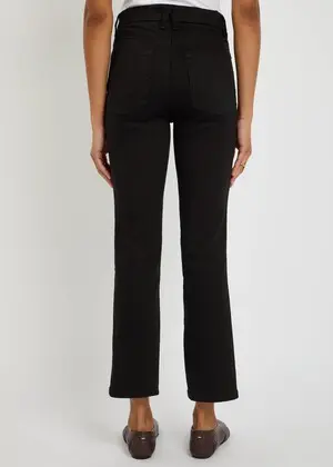 Good American Slim Straight-leg Cropped Jeans