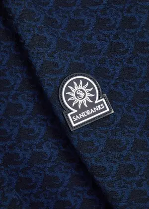 SANDBANKS Logo-monogrammed Cotton Polo Shirt - Navy