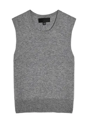 NILI LOTAN Cashmere Round-neck Vest